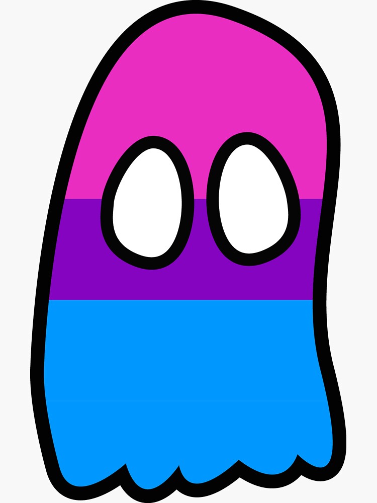 "Bi Pride Ghost" Sticker for Sale by nocluekid | Redbubble