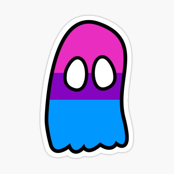 "Bi Pride Ghost" Sticker for Sale by nocluekid | Redbubble