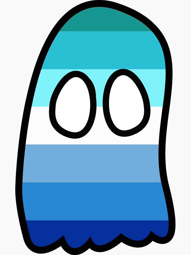 "MLM Gay Pride Ghost" Sticker for Sale by nocluekid | Redbubble