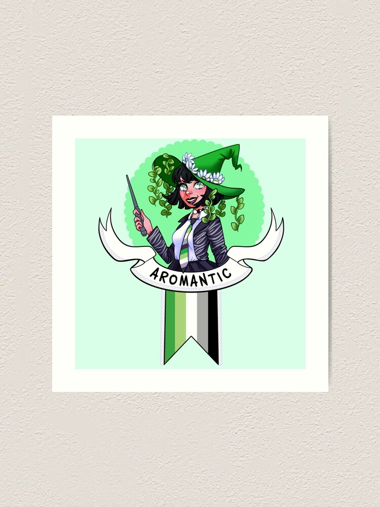 "Aromantic Witchy Pride" Art Print for Sale by evocaitart | Redbubble