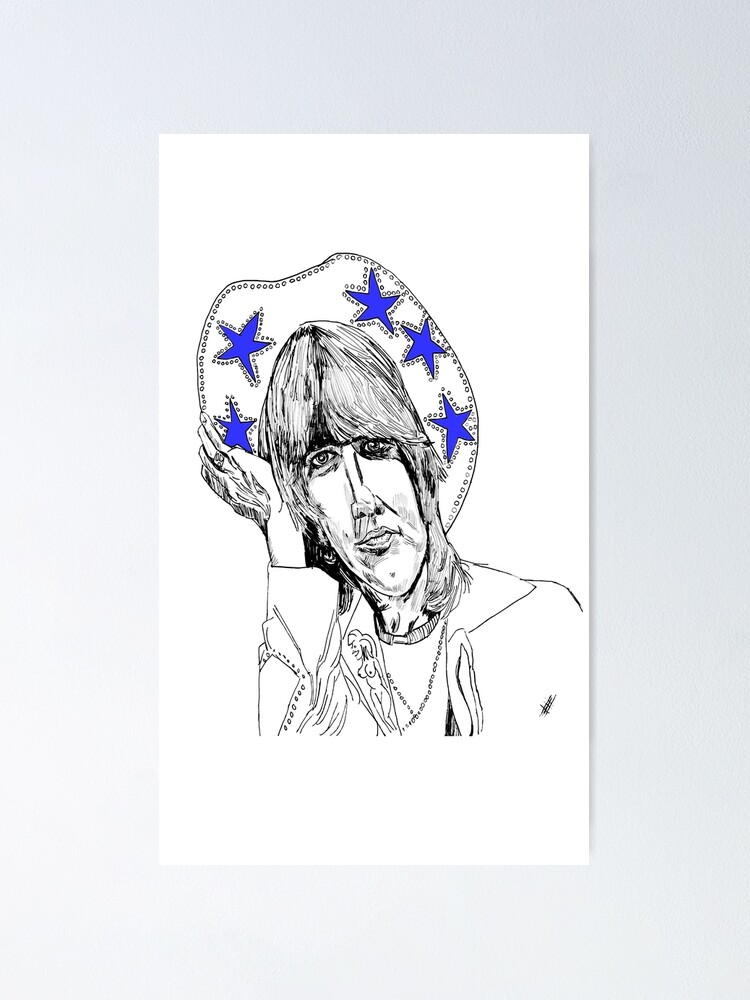 "Gram Parsons" Poster for Sale by goofygrape | Redbubble