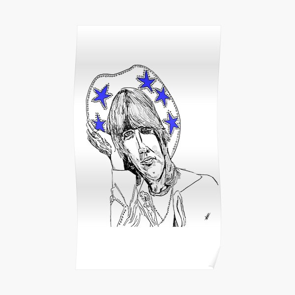 "Gram Parsons" Poster for Sale by goofygrape | Redbubble
