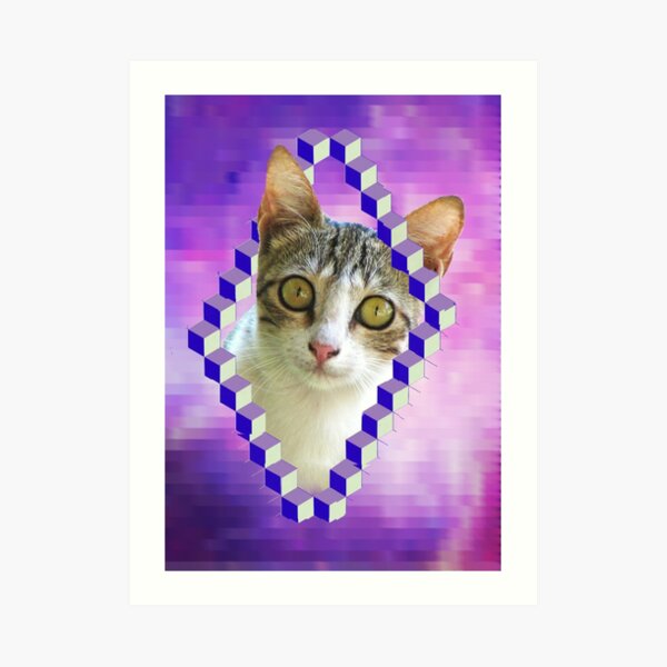 "LSD CAT" Art Print by rtcomics | Redbubble