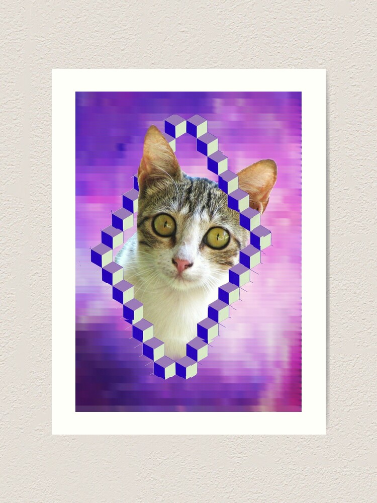 "LSD CAT" Art Print by rtcomics | Redbubble