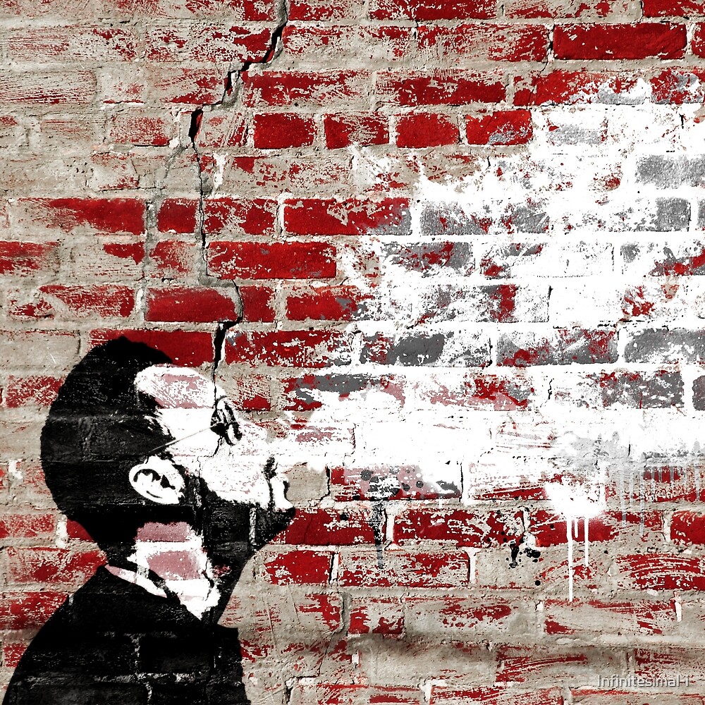 "Graffiti Man Vaping" by Infinitesimal-i | Redbubble