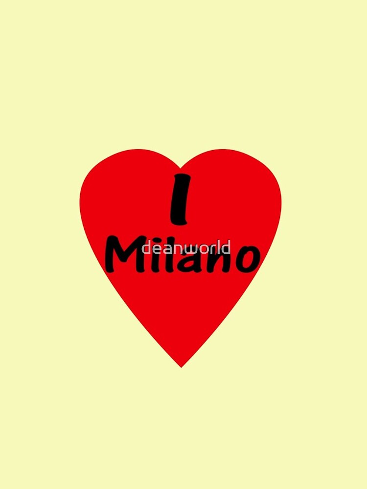 "I Love Milano - I Heart Milan Italy T-Shirt" iPhone Case for Sale by ...
