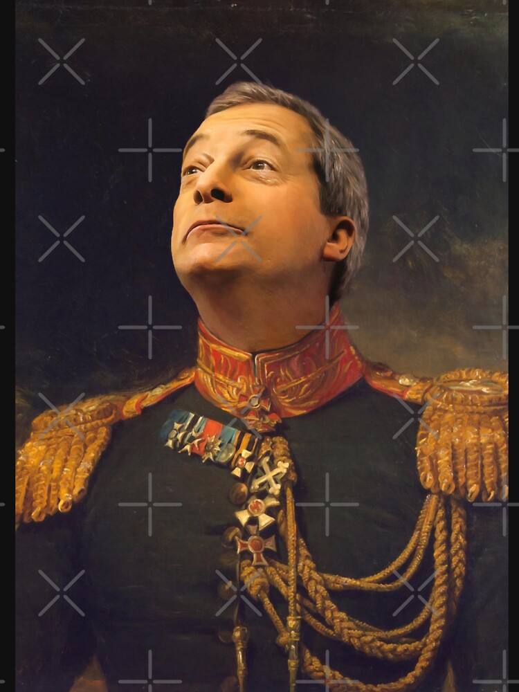 "Nigel Farage Mr Brexit Portrait " T-shirt for Sale by PortraitKings ...