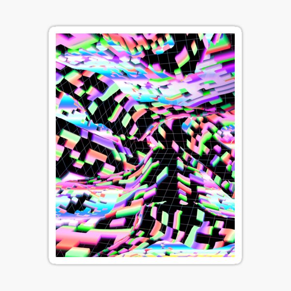 "Displacement" Sticker for Sale by klarensArt | Redbubble