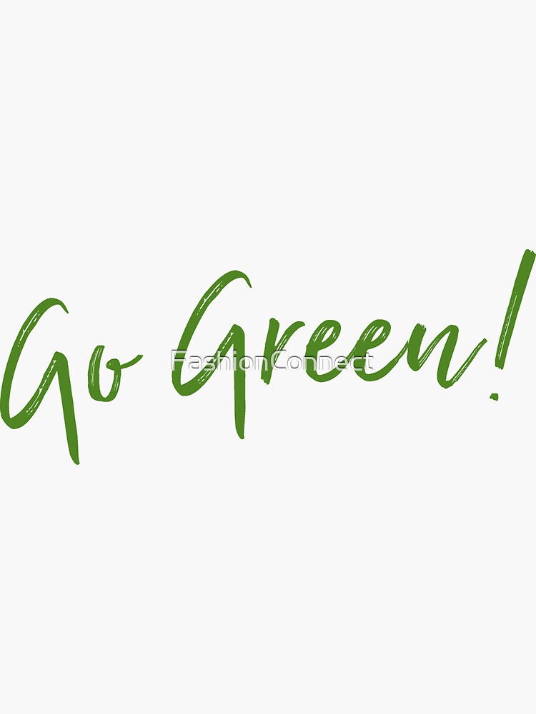 "Go Green! Team Spirit Game Competition Color War" Sticker by ...