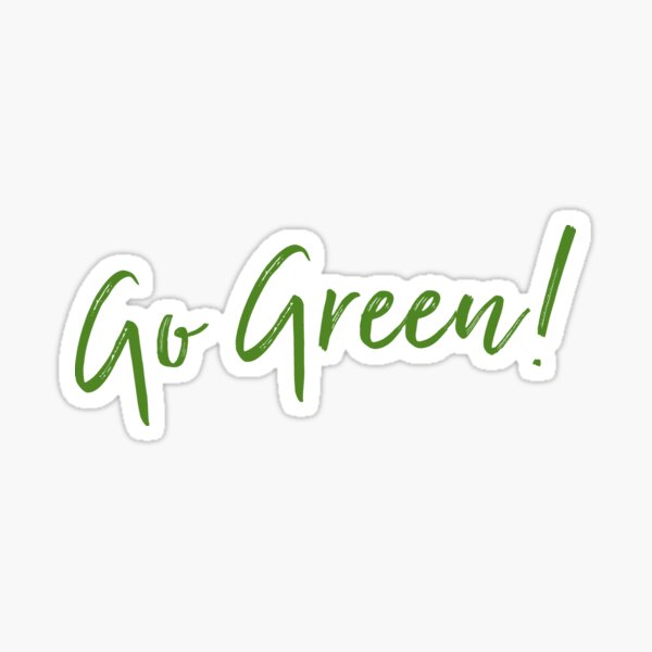 "Go Green! Team Spirit Game Competition Color War" Sticker by ...