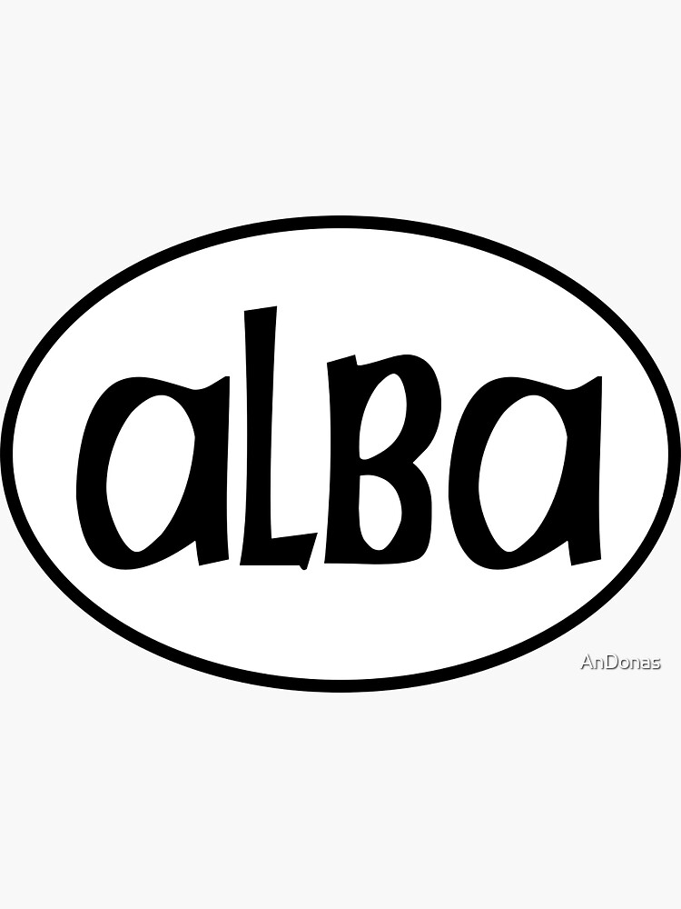"ALBA Scotland Gaelic car sticker" Sticker for Sale by AnDonas | Redbubble