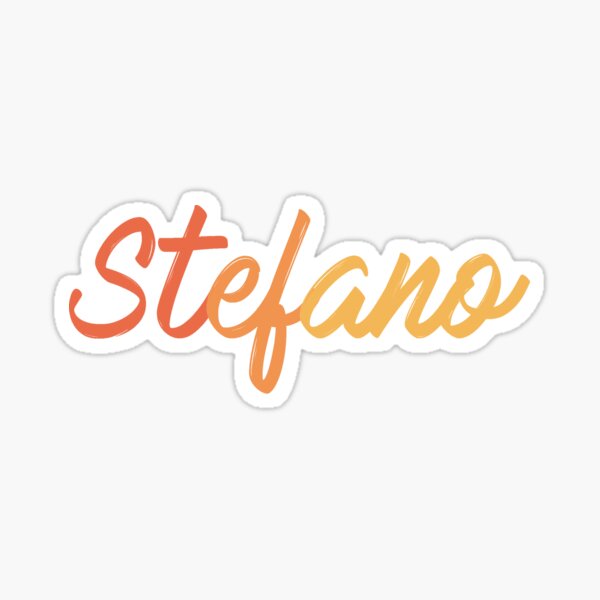 "Stefano" Sticker by Shalomjoy | Redbubble