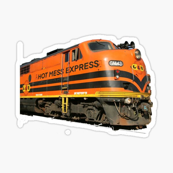 "Hot Mess Express Train" Sticker for Sale by amyigri | Redbubble