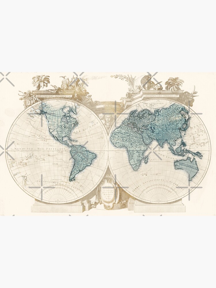 "Vintage World Map" Art Print for Sale by gin-nek-shop | Redbubble