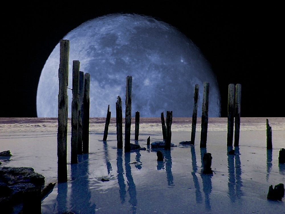 "Surreal Moon" by jwwallace | Redbubble