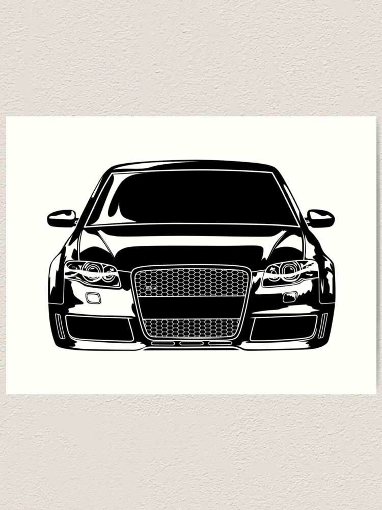 "RS4 B7 Front" Art Print for Sale by l13psna | Redbubble