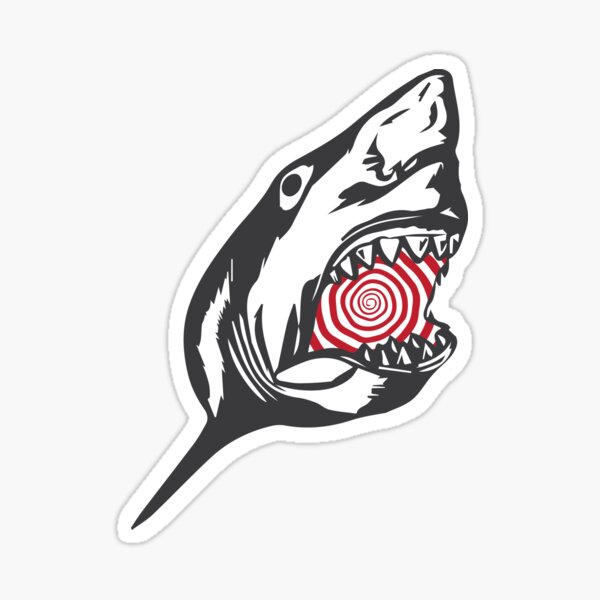 "Shark attack Shark Attack Dangerous shark Great white shark" Sticker ...