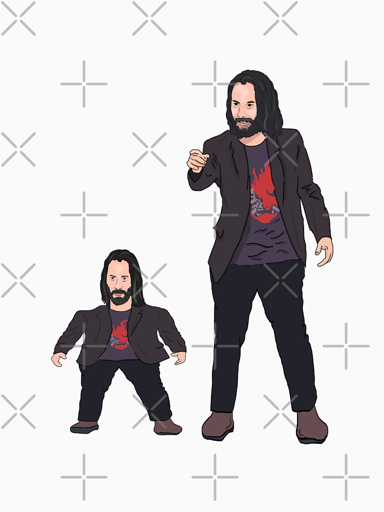 "Mini Keanu Reeves and Breathtaking Keanu Reeves Meme" T-shirt for Sale ...