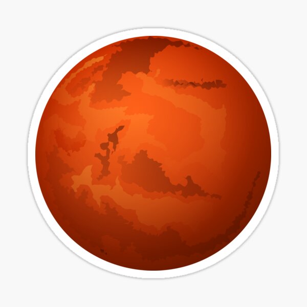 "Red Planet Mars" Sticker for Sale by dcohea | Redbubble