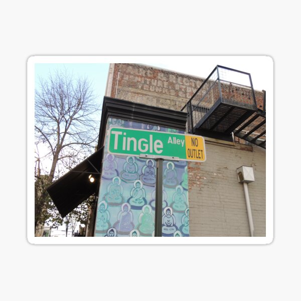 "Tingle Alley, ASMR Street" Sticker for Sale by ardensg | Redbubble