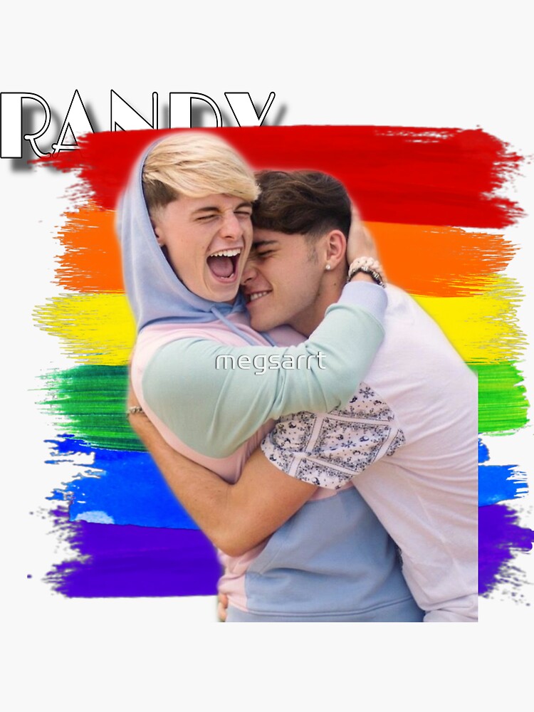"Randy Gay Pride Rainbow Flag Roadtrip" Sticker by megsarrt | Redbubble
