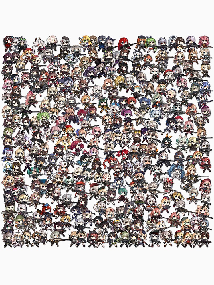 "Girls Frontline Chibi Collage" T-shirt for Sale by TstrWffl ...