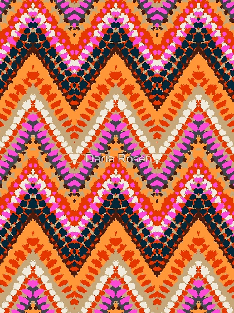 "Bohemian print with chevron pattern in bright colors" Scarf for Sale ...