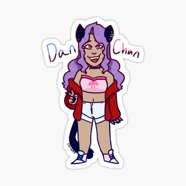 "dan-chan fusion" Sticker by cjs-arts | Redbubble