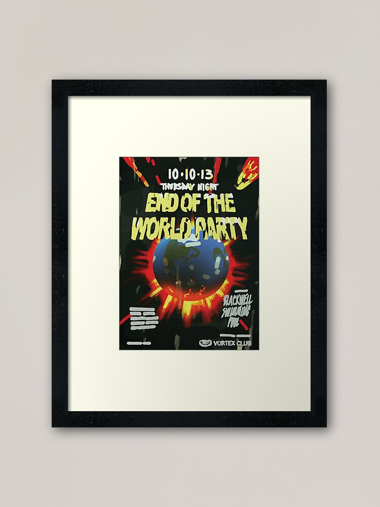 "Vortex Club - End of the World Vortex Club Poster " Framed Art Print ...