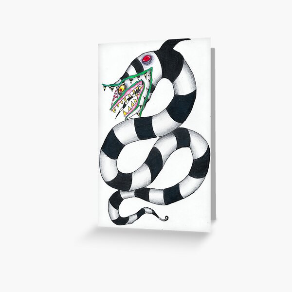 "Beetlejuice Sandworm " Greeting Card for Sale by jilue | Redbubble