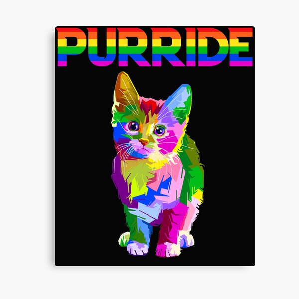 Gay Pride Cat Kitten Shirts For Women Men Purride Lgbt Cat T