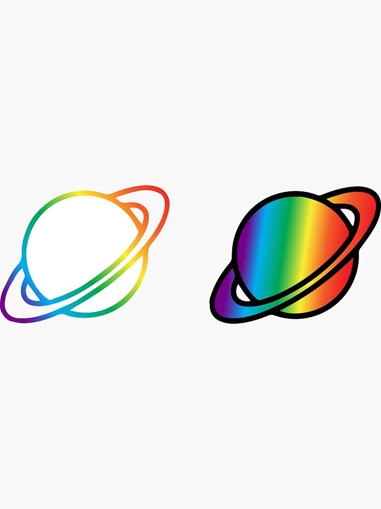 "Rainbow Planet" Sticker for Sale by kpang5 | Redbubble