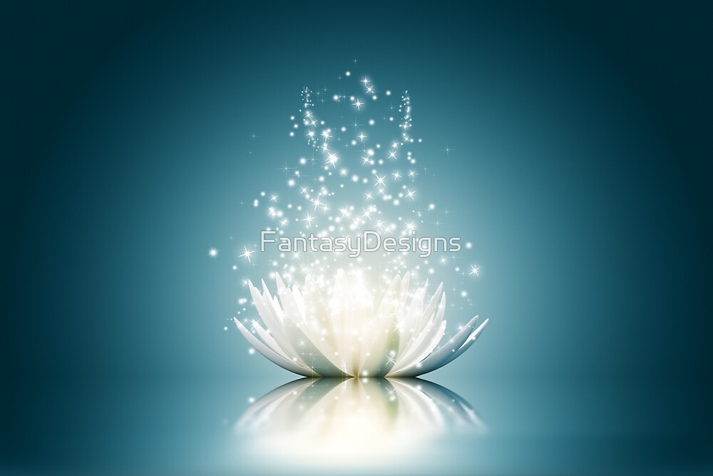 "White Lotus Magic" by FantasyDesigns | Redbubble