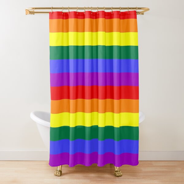 "Gay Pride Rainbow! " Shower Curtain for Sale by CosmicBob | Redbubble