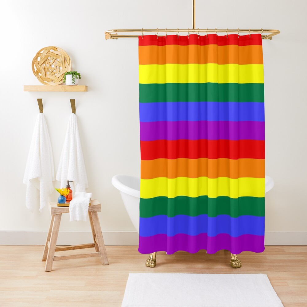 "Gay Pride Rainbow! " Shower Curtain for Sale by CosmicBob | Redbubble