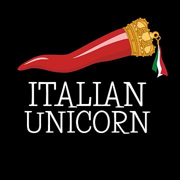 "Italian Unicorn Funny Italian Lucky Charm Cornicello" Sticker for Sale ...