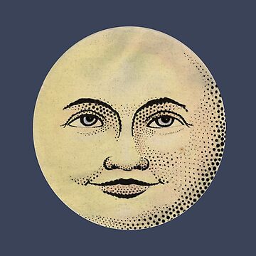 "friendly smiling moon face" Postcard for Sale by blothed | Redbubble