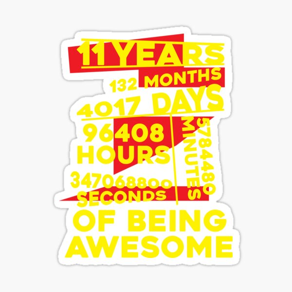 11 Months Stickers | Redbubble