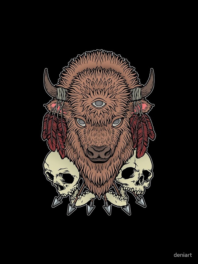 "Wild Bison" iPhone Case for Sale by deniart | Redbubble