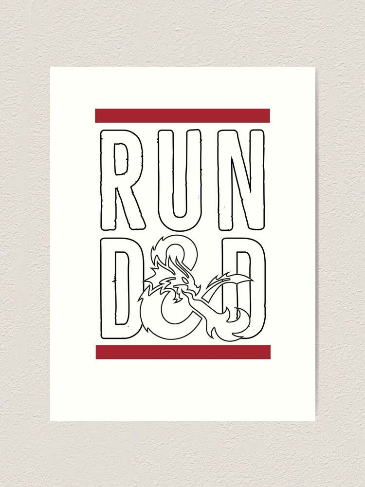"Run DND" Art Print by milkshakekate | Redbubble