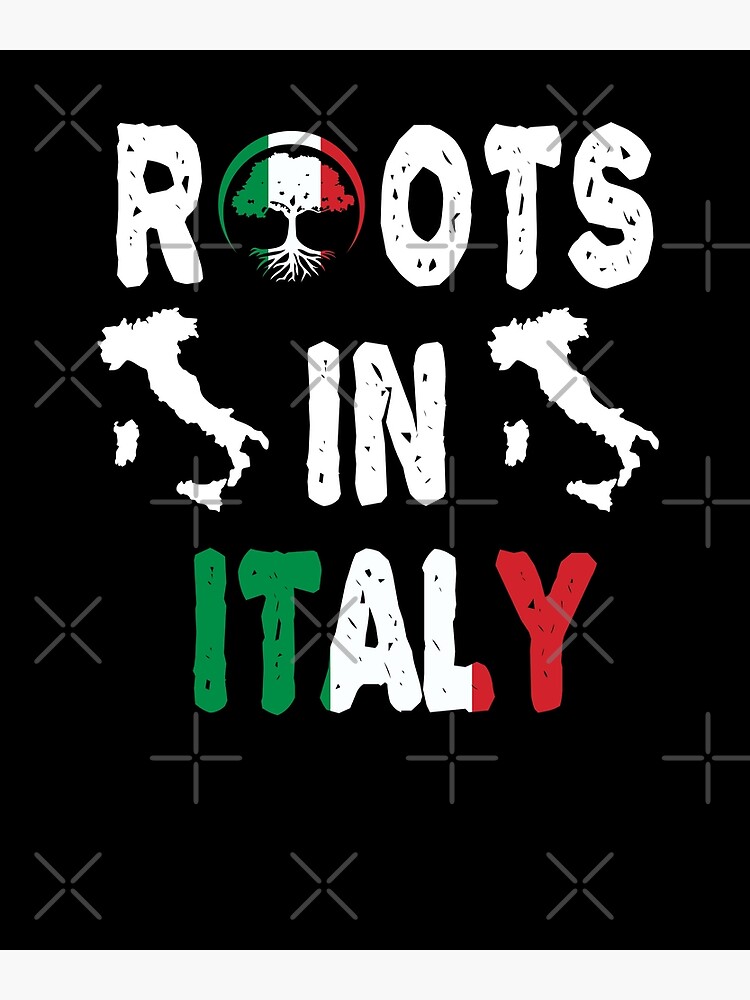 "Italian Ancestry DNA Roots Italy Map Family Tree" Art Print by cnkna ...