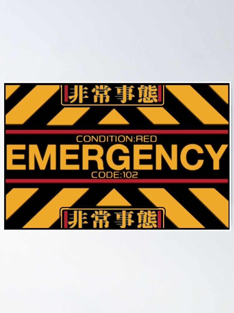 "Evangelion Emergency Eva Interface" Poster for Sale by TheMuttArtist ...
