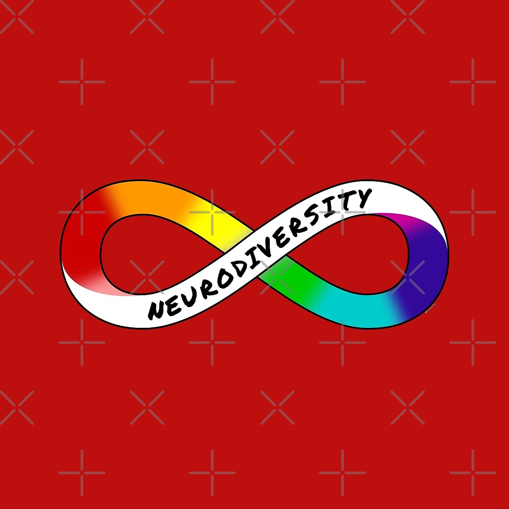 "Neurodiversity - Rainbow Infinity Symbol for Actually Autistic ...