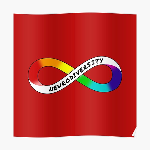 "Neurodiversity - Rainbow Infinity Symbol for Actually Autistic ...
