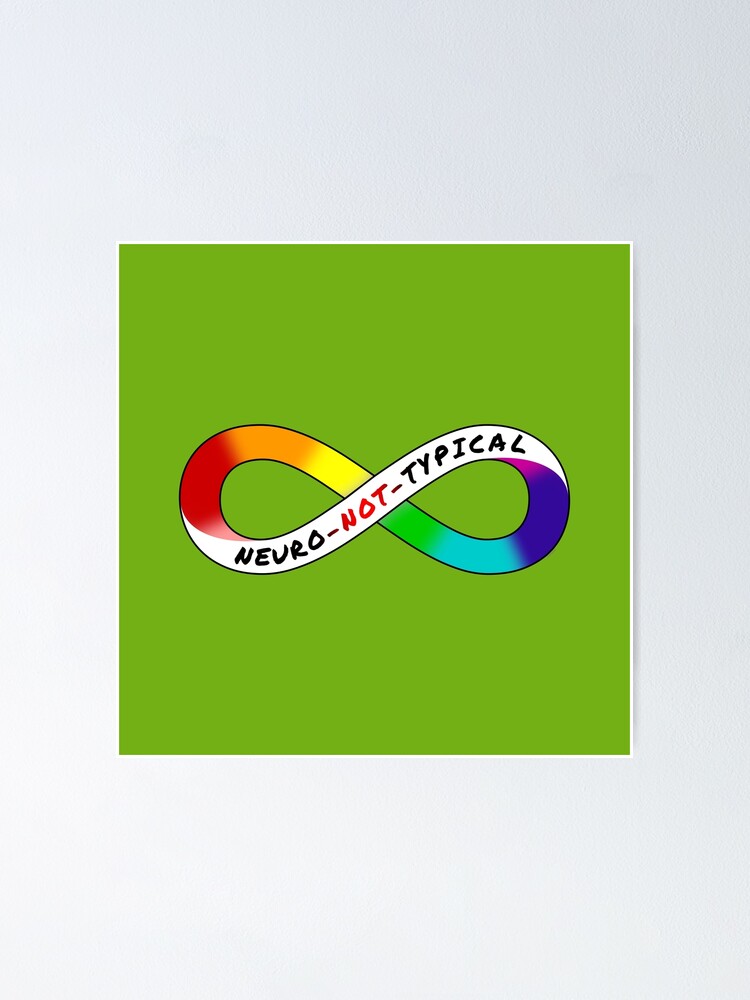 Neurodivergent Rainbow Infinity Symbol For Neurodiversity, 02/22/2024