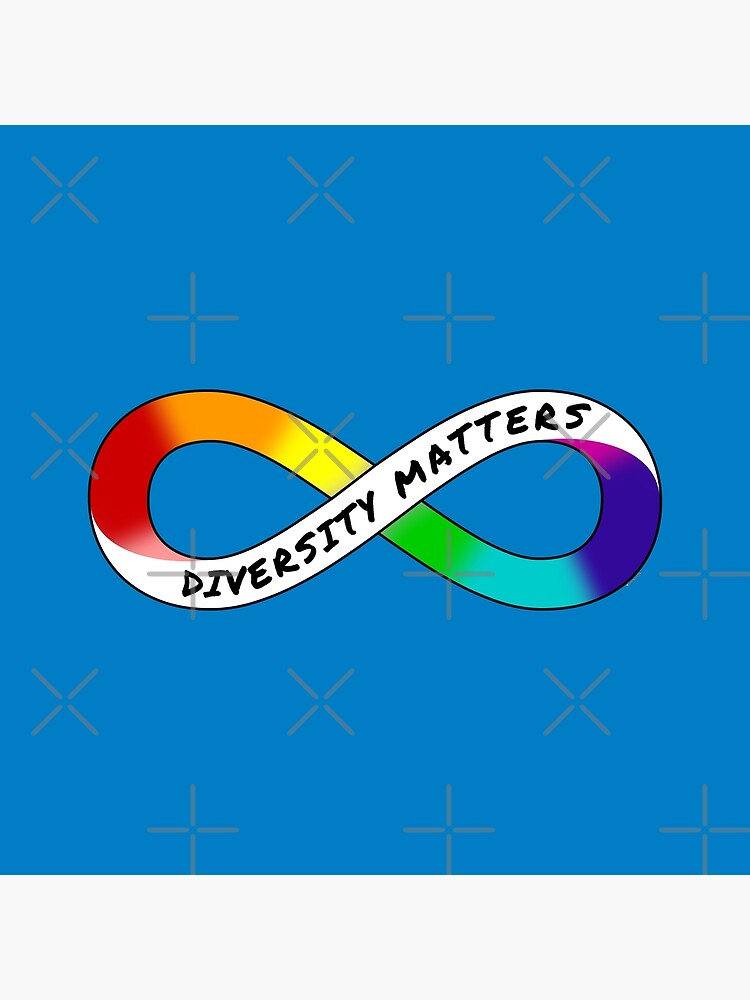 "Diversity Matters - Rainbow Infinity Symbol for Neurodiversity ...