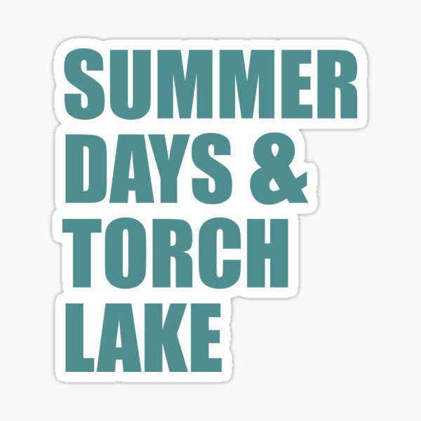 Torch Lake Stickers | Redbubble