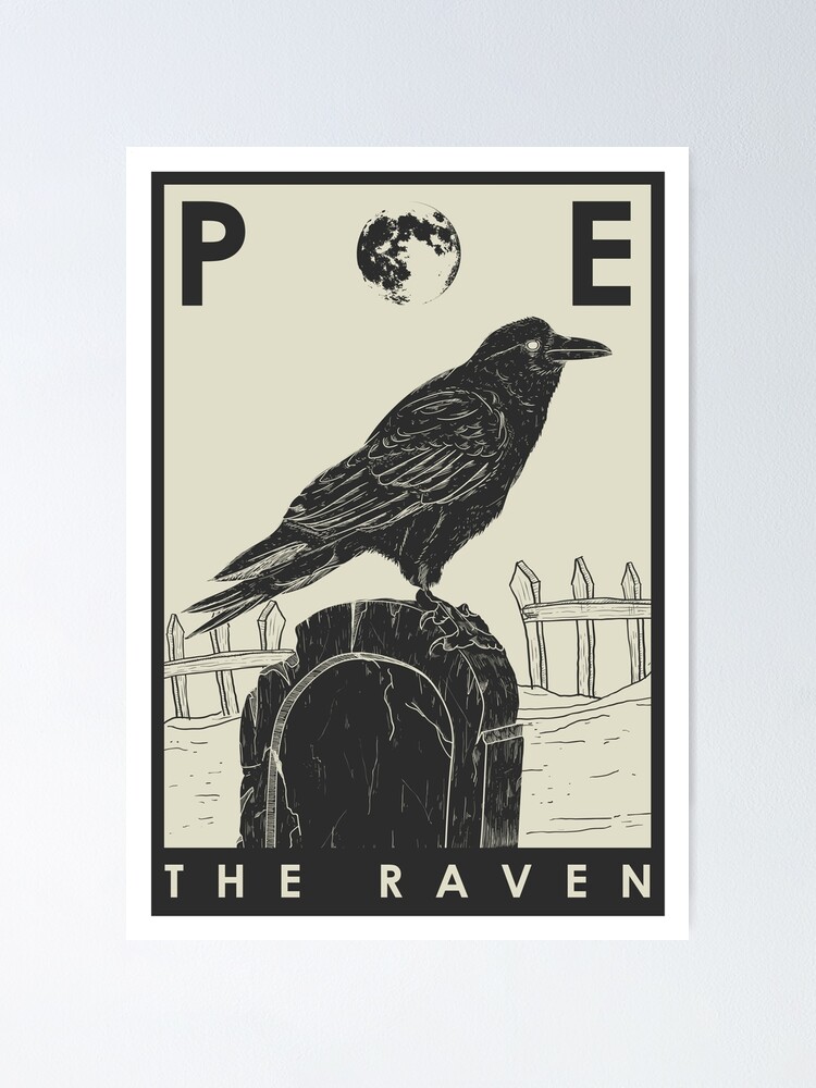 "The Raven by Edgar Allan Poe" Poster by TCPUK | Redbubble