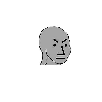 "Angry NPC" Sticker for Sale by Mash701 | Redbubble