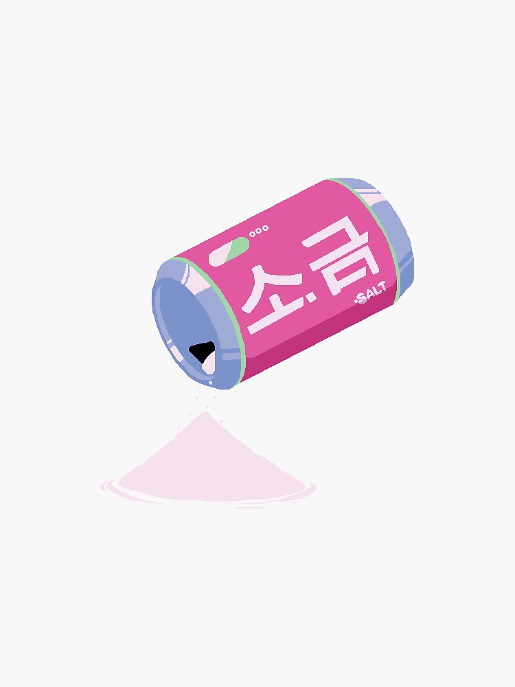 "pixel salt" Sticker for Sale by Nationwidetrash | Redbubble